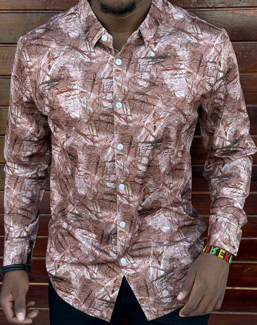 Crumpled Paper Pattern Shirt – Shanyram